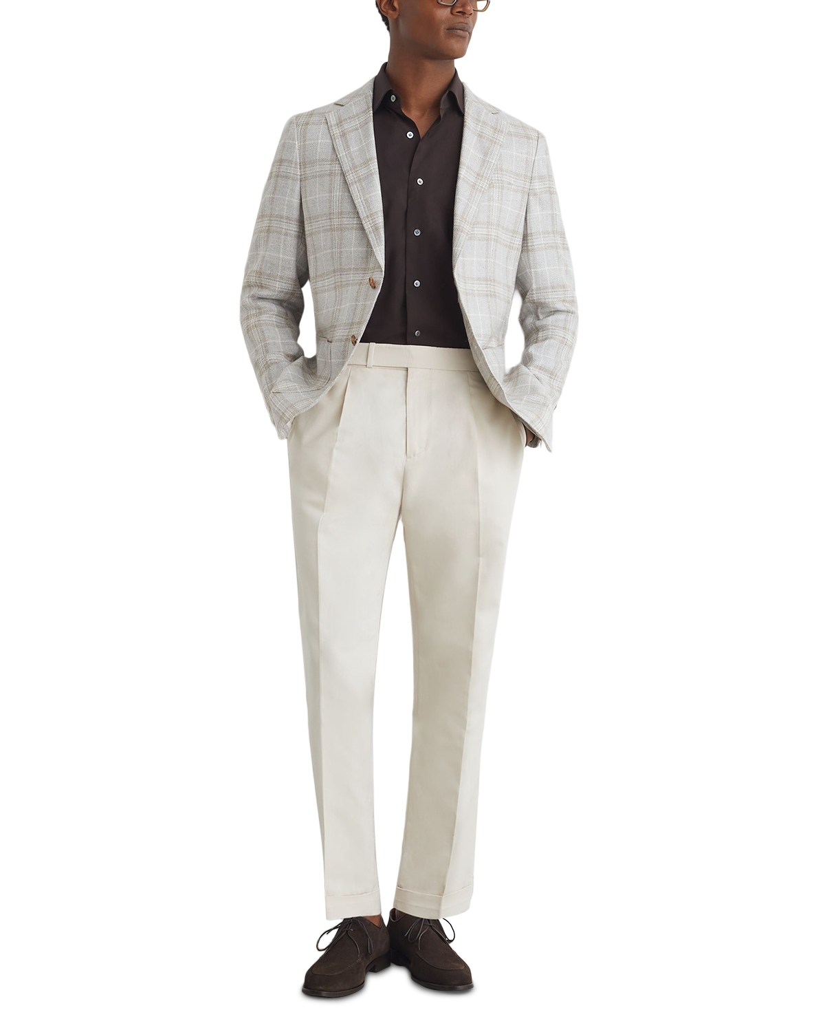 REISS Reiss Amaro Hemp Wool Slim Fit Blazer